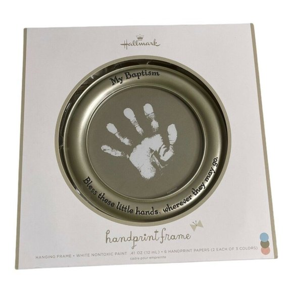 Hallmark | Other | Hallmark My Baptism Handprint Frame New In Box ...